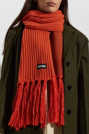 Moschino Scarf With Fringes