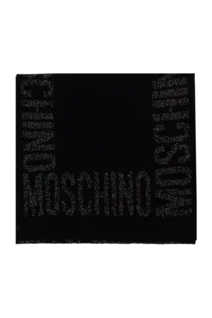 Moschino Scarf With Lurex Thread - Black