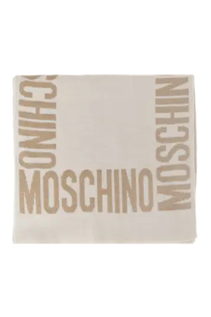 Moschino Scarf With Lurex Thread - Cream