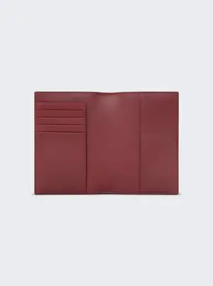 Saint Laurent Paris Passport Case Dark Chocolate And Bordeaux