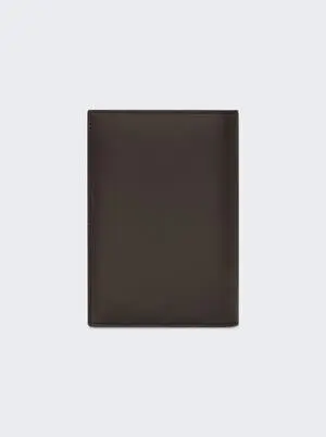 Saint Laurent Paris Passport Case Dark Chocolate And Bordeaux