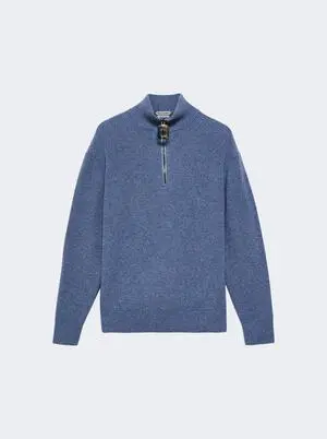 JW Anderson Half-zip Sweater Smoke Blue - Navy