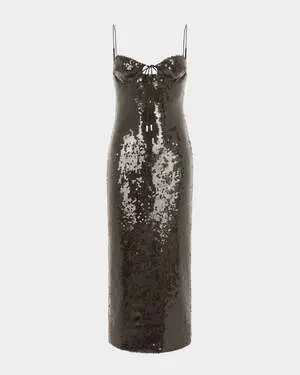 16Arlington Che Midi Dress - Chocolate