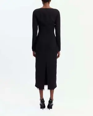16Arlington Odette Midi Dress With Lace Trim