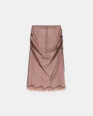 16Arlington Hedda Midi Skirt - Chocolate
