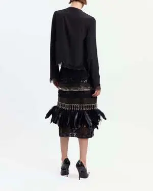 16Arlington Hilda Midi Skirt With Embellishments
