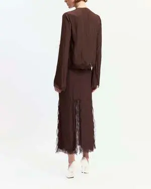 16Arlington Simi Midi Skirt - Chocolate
