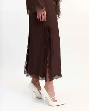 16Arlington Simi Midi Skirt - Chocolate