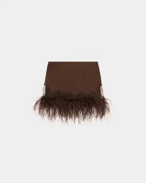 16Arlington Zelmi Mini Skirt - Chocolate