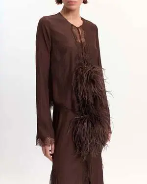 16Arlington Anvi Cardigan - Chocolate