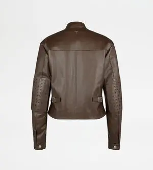 TOD'S Biker Jacket In Leather