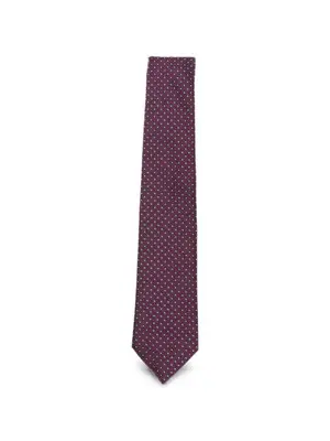 Emporio Armani Tie Silk Fancy - Red