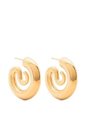 PANCONESI Earrings Serpent Hoops Small - Metallic