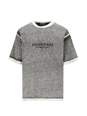 Balenciaga T-shirt Medium Fit - Black
