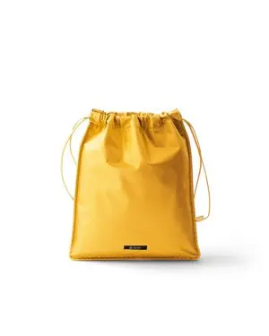 Prada Wish Silk Duchesse Pouch - Yellow