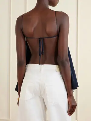 Jacquemus Le Haut Voile Open-back Jersey Top