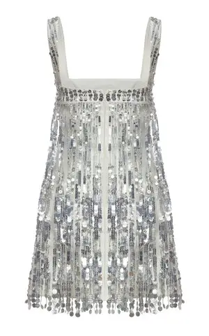 ALEXANDRA PIJUT Elsa Dress In Silk Wool With Fringe