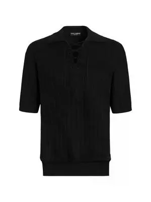 Dolce & Gabbana Cotton Serafino Polo Shirt