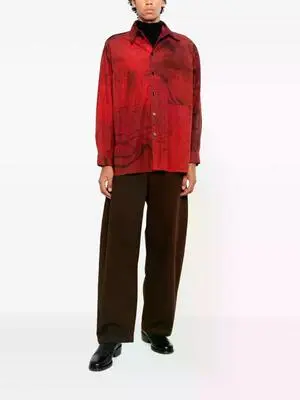LEMAIRE High-waisted Wide-leg Trousers