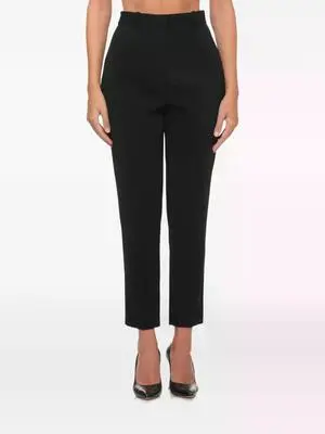 Elisabetta Franchi Lightweight Crêpe-fabric Trousers - Black