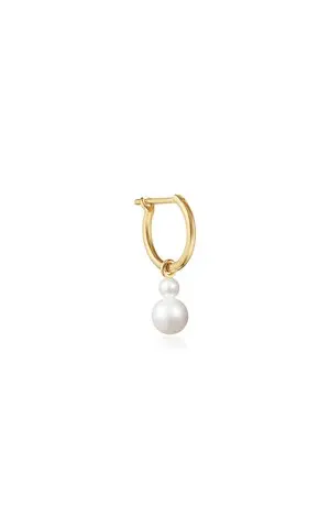 Sophie Bille Brahe 14k Yellow Gold Pearl Earring - White