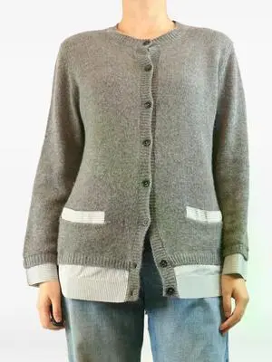 Marni Button-fastening Cardigan - Grey