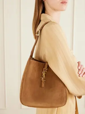 Saint Laurent Le 5 À 7 Supple Suede Bag - Orange