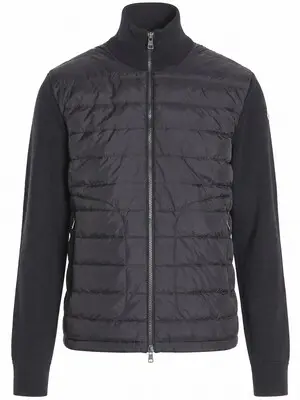 Moncler Padded Zip Cardigan - Black