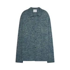 THE ELDER STATESMAN Nimbus Button-up Shirt /pistachio - Blue