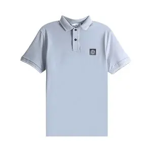Stone Island Short-sleeve Polo Top 'ash - Grey