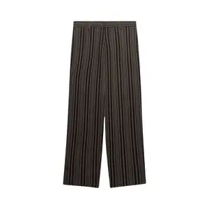 THE ELDER STATESMAN Cashmina Slacker Pant In Espresso Stripe