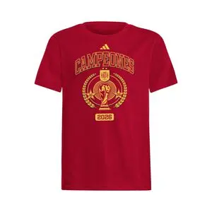 Adidas Spain 2026 Campeones Tee Gs 'team Power /soccr-seu-snj - Red