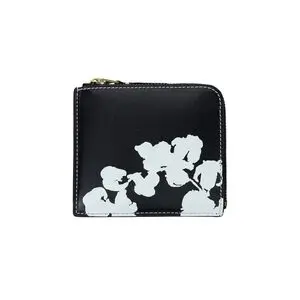 DENIM TEARS Cotton Wreath Wallet - Black