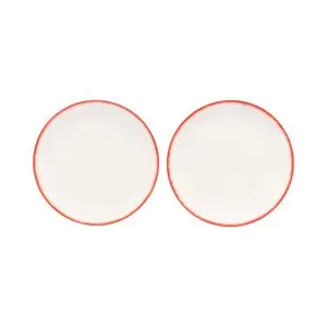 ANN DEMEULEMEESTER X Serax 24cm Plate /red Var 2de - White