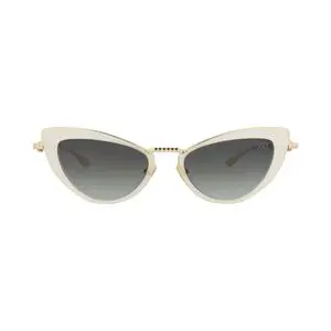 Valentino Garavani Cat Eye Frame Acetate And Metal Sunglasses - White