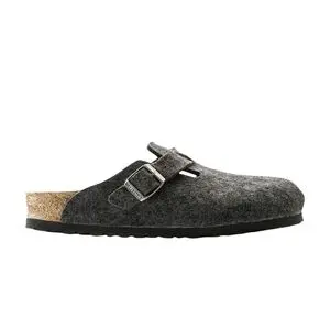 BIRKENSTOCK Boston Wool Sandal 'anthracite - Grey