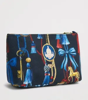 Harrods Canvas Tassel Wash Bag