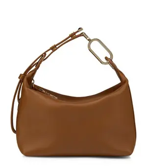 CHRISTIAN LOUBOUTIN Flo Leather Pouch Bag - Brown