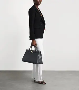 Harrods Medium Leather Grace Top-handle Bag