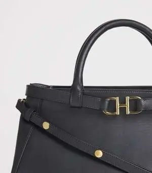 Harrods Medium Leather Grace Top-handle Bag