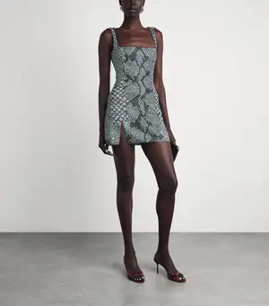 CLIO PEPPIATT Beaded Medusa Mini Dress