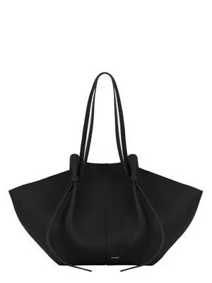 Yuzefi Pebble-grain Leather Shoulder Bag - Black