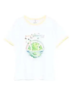 Casablanca Graphic Print Crewneck T-shirt - Bianco