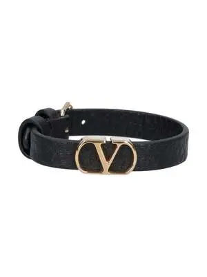 Valentino Garavani Vlogo Signature Leather Accessory - Nero