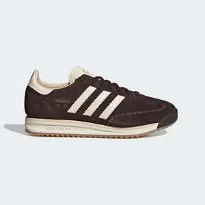 Adidas Lace-up Leather Sneaker With Ripple Rubber Outsole - Marrone