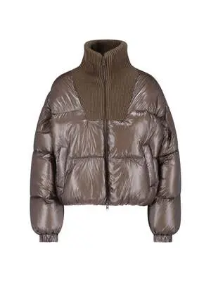 DIESEL® Ribbed Polyamide Jacket - Brown