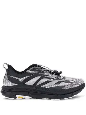 Hoka One One Mafate Speed 4 Trail Sneakers With Reflective Laces & Vibram Megagrip - Nero