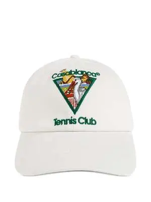 Casablanca Tennis Club Baseball Cap - White