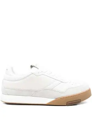 Givenchy 100% Leather Sneakers With Debossed Signature Detailing And Bicolor Rubber Sole - Bianco