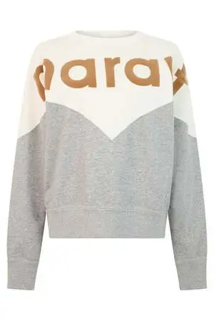 MARANT ETOILE Stylized Logo Text Pullover Sweater